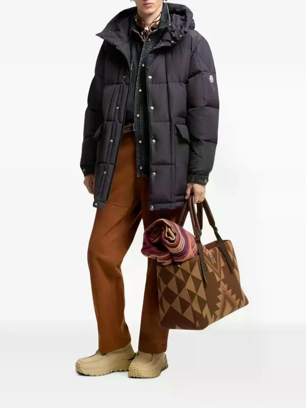 Moncler Sylmara Quilted Hooded Coat Jacket - Blue
