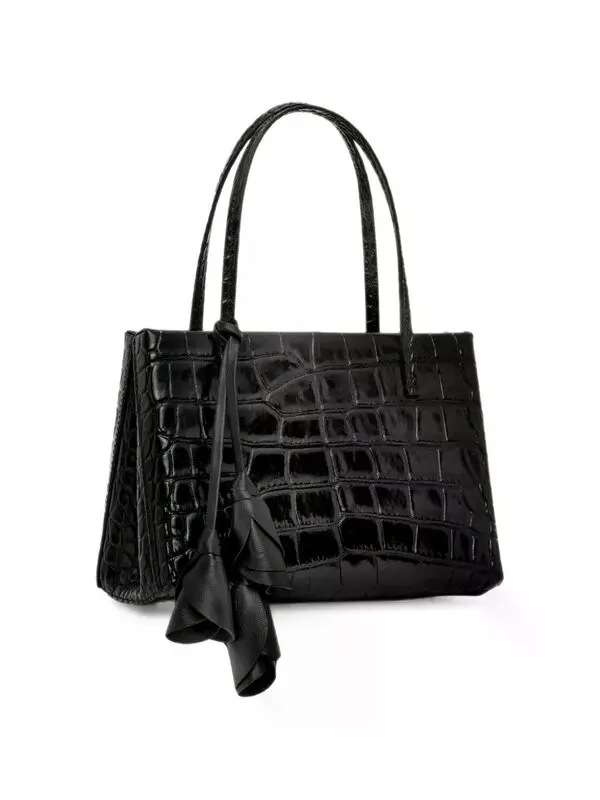 Magda Butrym Barbara Croc-effect Floral-pendant Tote Bag