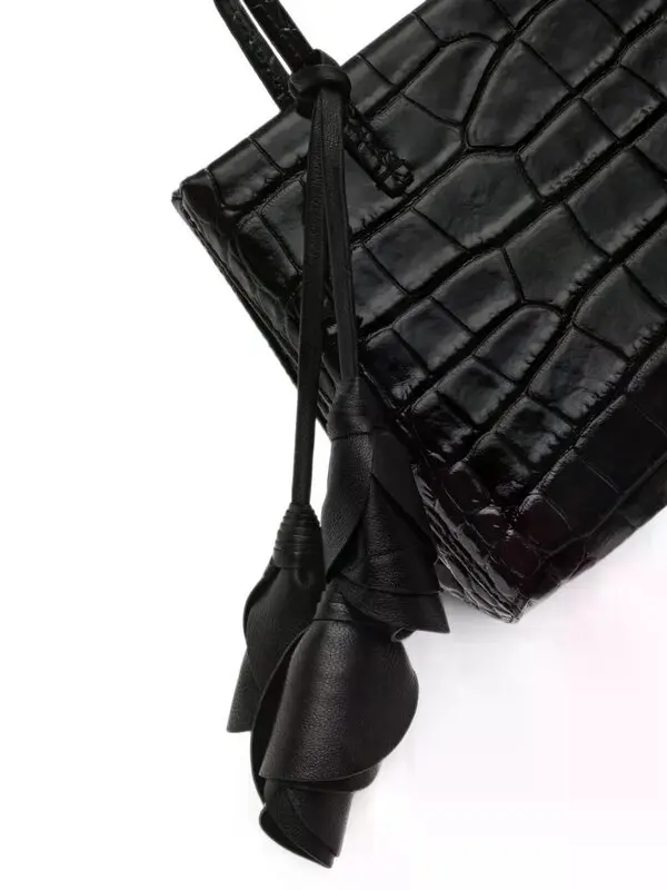 Magda Butrym Barbara Croc-effect Floral-pendant Tote Bag