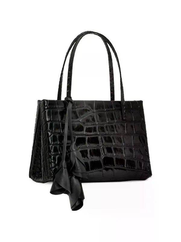 Magda Butrym Barbara Croc-effect Floral-pendant Tote Bag