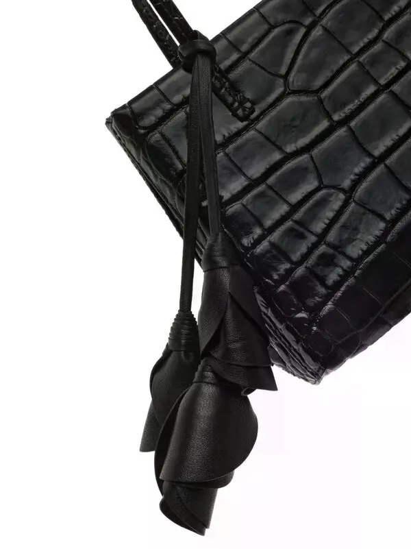Magda Butrym Barbara Croc-effect Floral-pendant Tote Bag