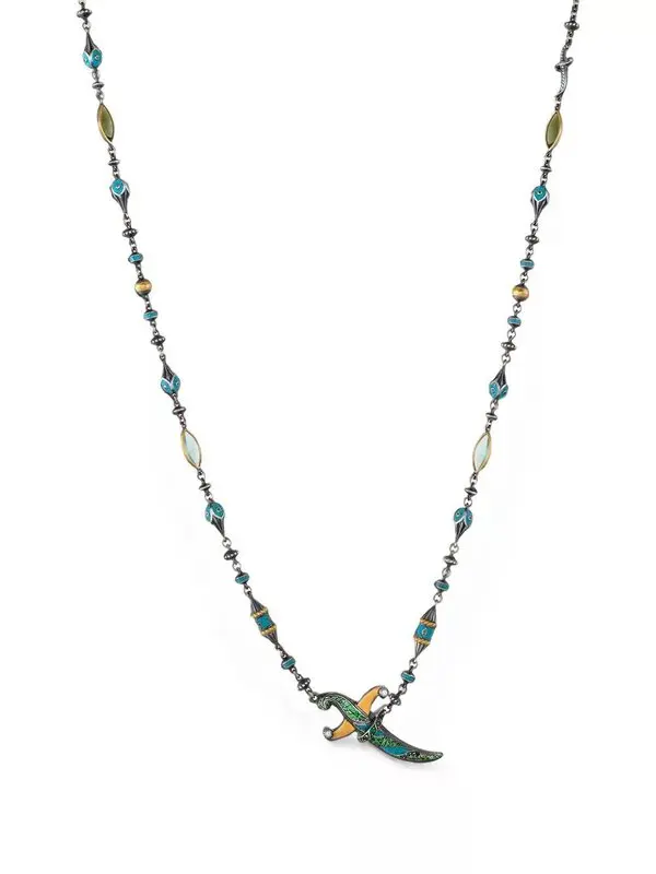 SEVAN BIÇAKÇI Tourmaline And Diamond Dagger Necklace