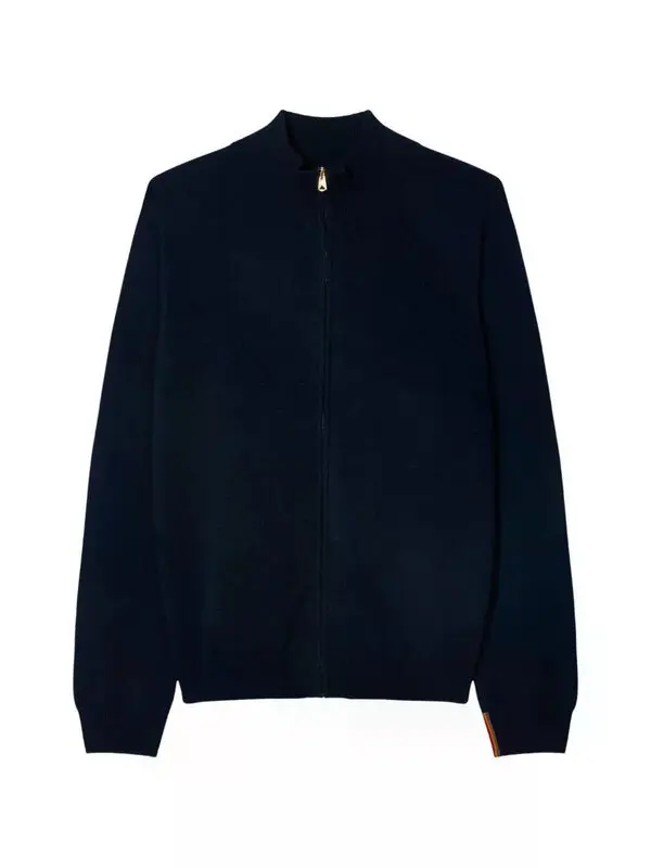 Paul Smith Navy Cashmere Zip Cardigan