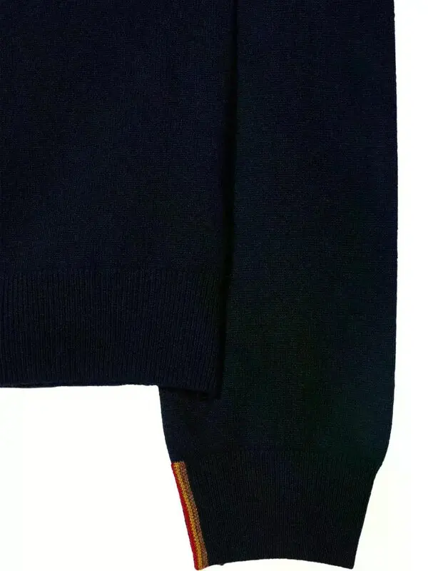 Paul Smith Navy Cashmere Zip Cardigan
