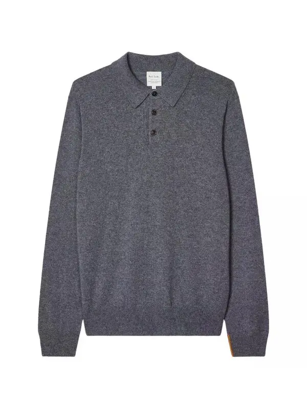 Paul Smith Cashmere Long-sleeve Polo Shirt
