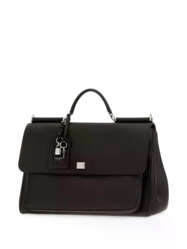 Dolce & Gabbana My Sicily Grained-leather Tote Bag