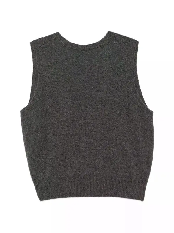 ALYSI V-neck Sleeveless Cardigan