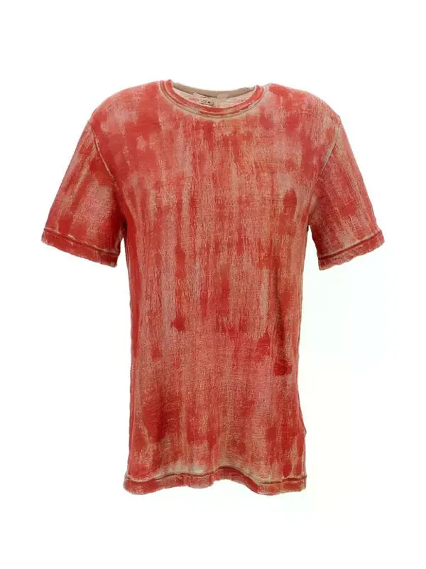 Comme Des Garçons Distressed-effect Linen T-shirt