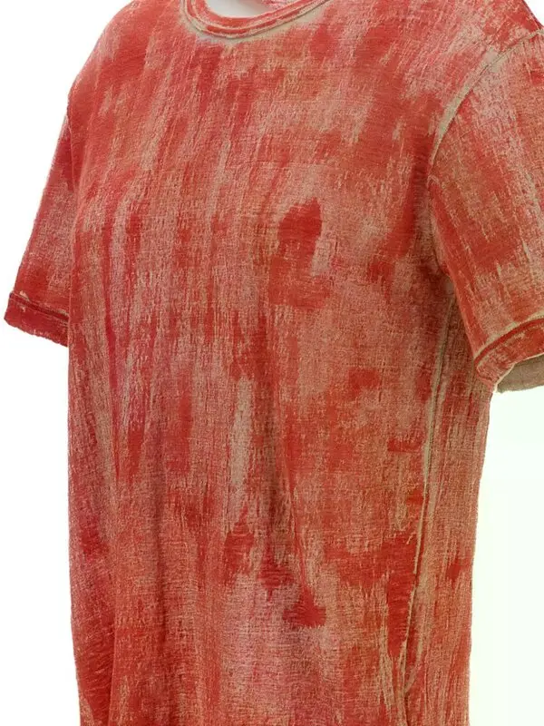 Comme Des Garçons Distressed-effect Linen T-shirt