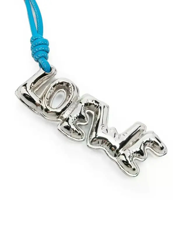 Loewe Logo-charm Knotted-strap Keyring