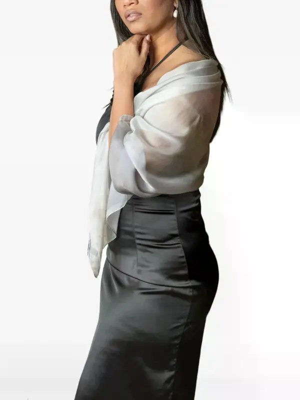 ELIZABETTA Sophia Silk Scarf - Grey
