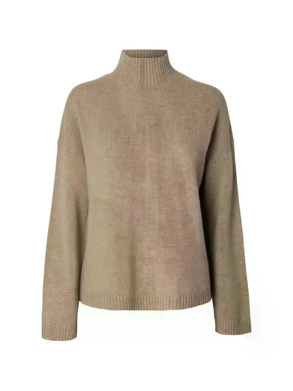 SELECTED Ribbed-knit High-neck Sweater