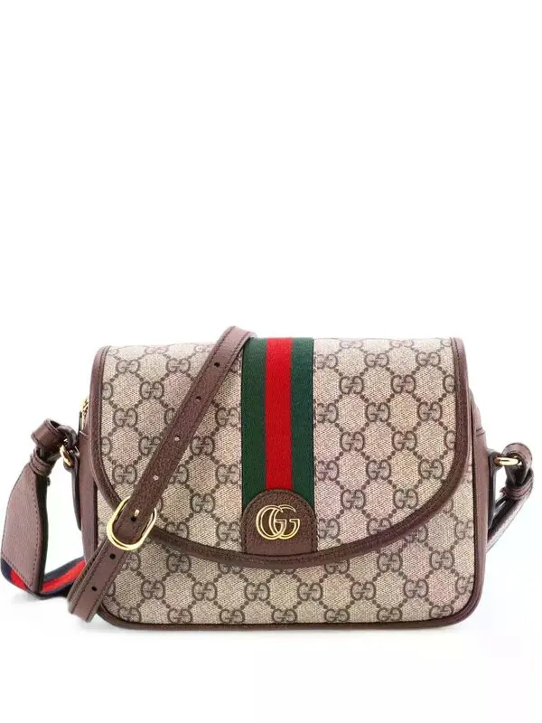 Gucci Ophidia Flap Gg Coated Canvas Small Shoulder Bag