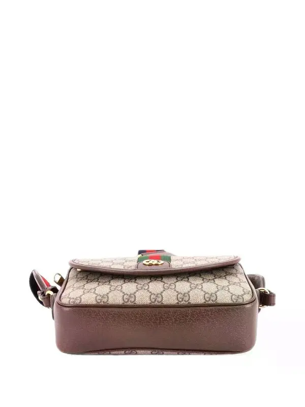 Gucci Ophidia Flap Gg Coated Canvas Small Shoulder Bag