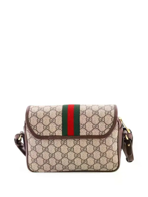 Gucci Ophidia Flap Gg Coated Canvas Small Shoulder Bag