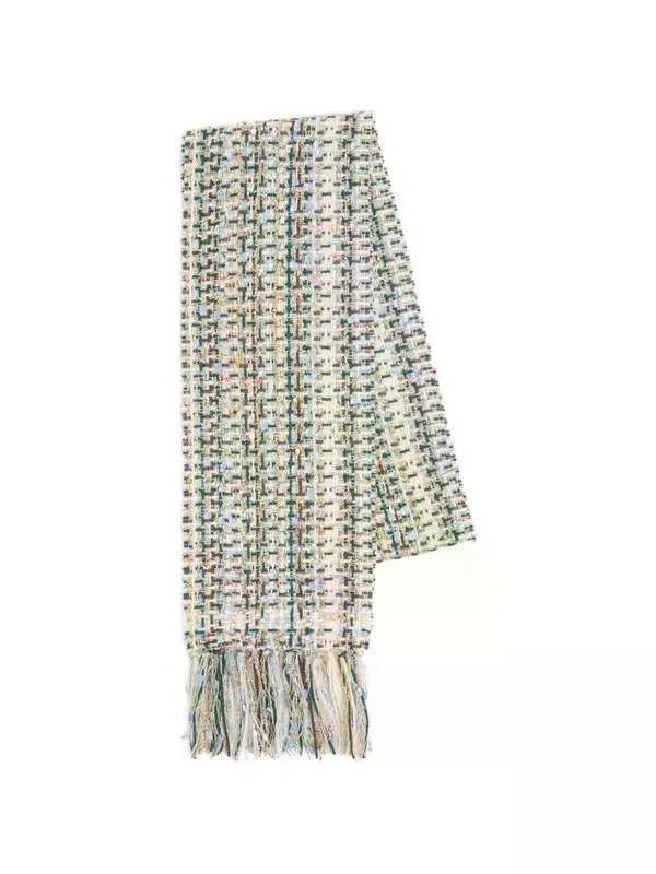 Valentino Garavani Vlogo Signature Wool And Cashmere Scarf - Neutrals