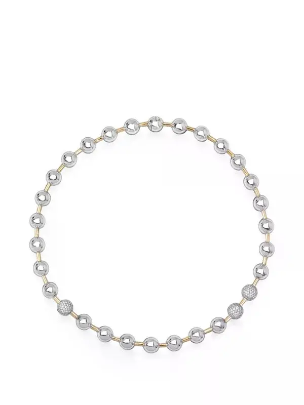 RAINBOW K Diamond Ball-chain Necklace