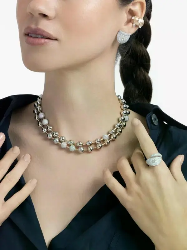 RAINBOW K Diamond Ball-chain Necklace