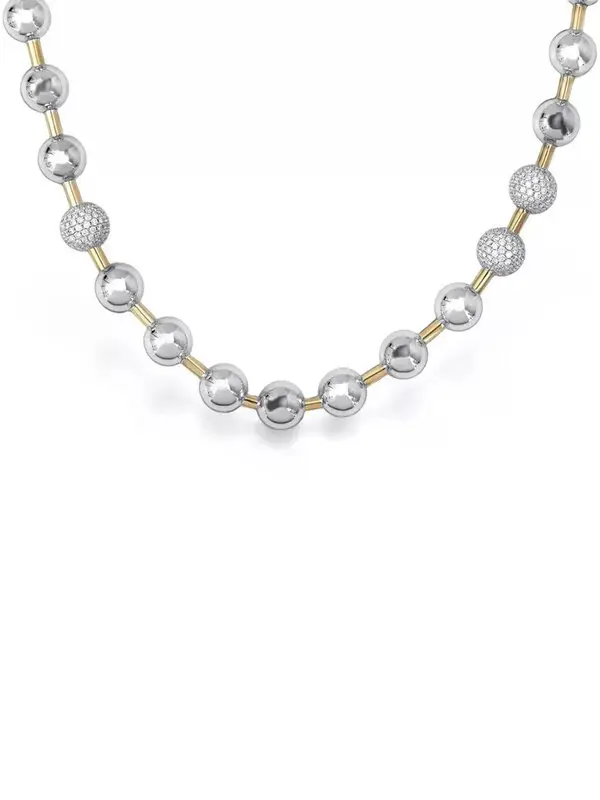 RAINBOW K Diamond Ball-chain Necklace