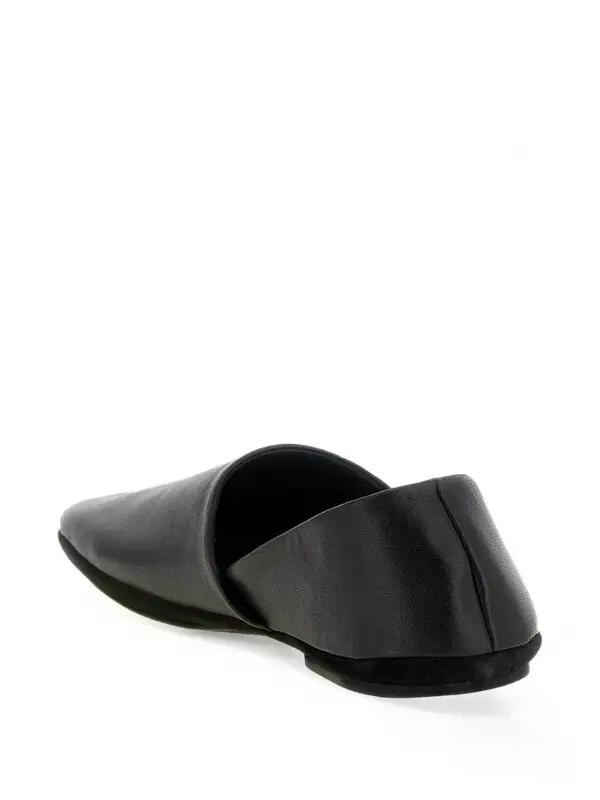 LEMAIRE Asymmetrical Leather Loafers