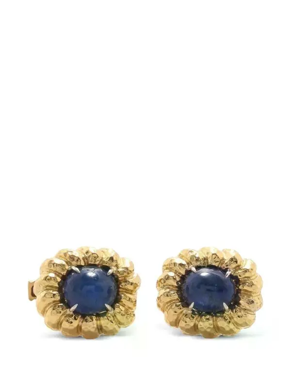 David Webb Sapphire Cufflinks