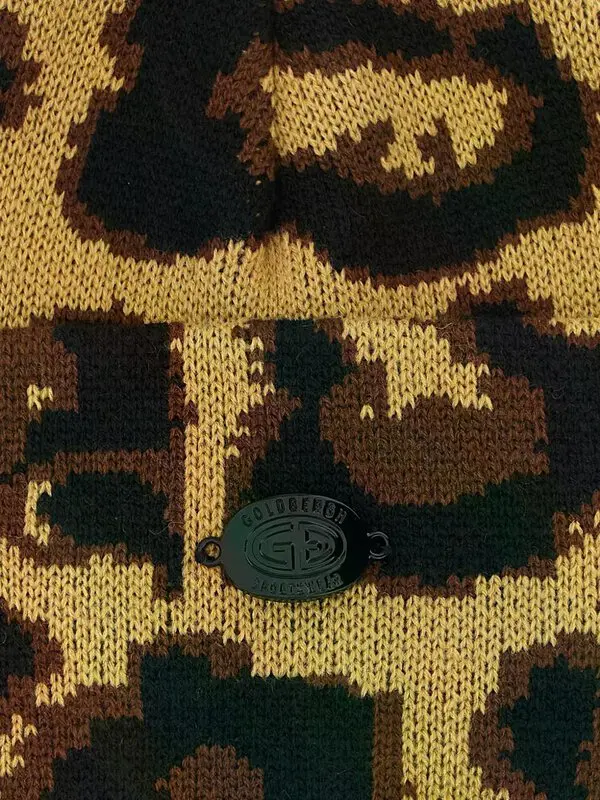 Goldbergh Shayna Jaguar-print Beanie Hat