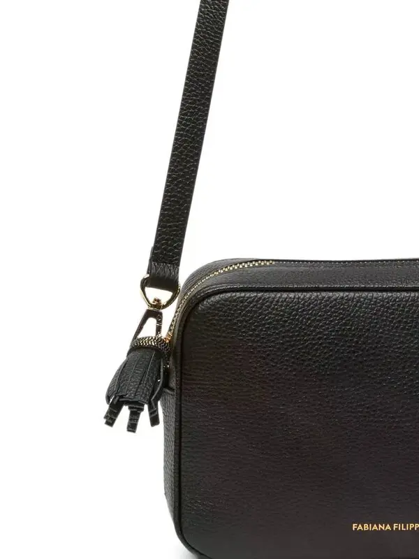 Fabiana Filippi Tassel-detail Pebbled Shoulder Bag