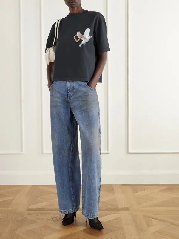 WILLY CHAVARRIA El Movimento Brava Distressed Printed Cotton-jersey T-shirt