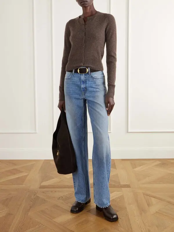 Eterne Reese Cropped Cashmere Cardigan