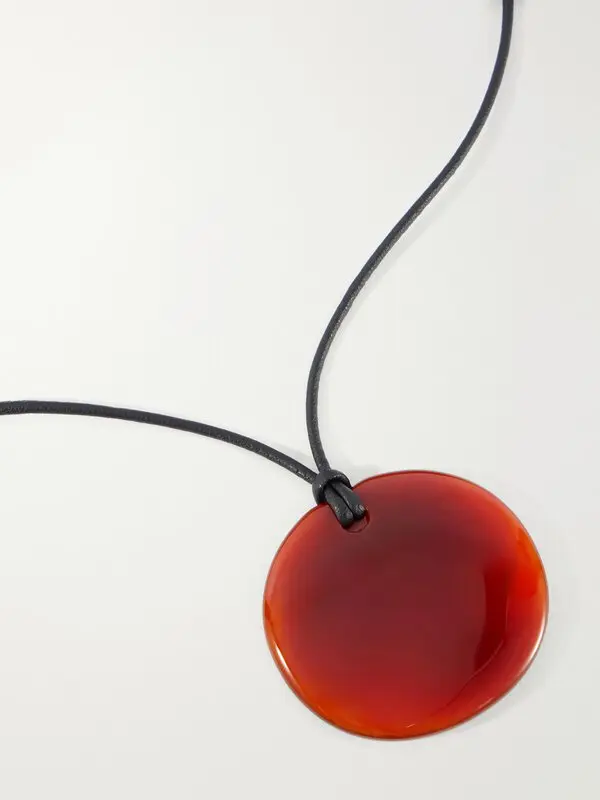 SOPHIE BUHAI Full Moon Medium Carnelian Necklace - Red
