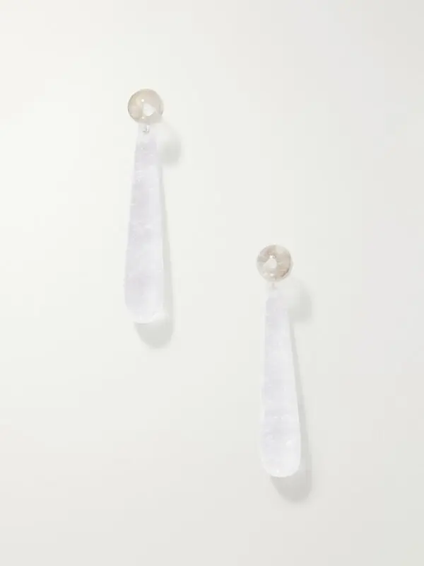 SOPHIE BUHAI Angelika Medium Sterling Silver And Quartz Earrings - Neutrals