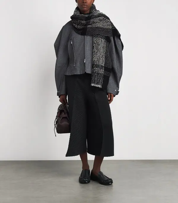 Issey Miyake Wool-cashmere Bumpy Wool Scarf