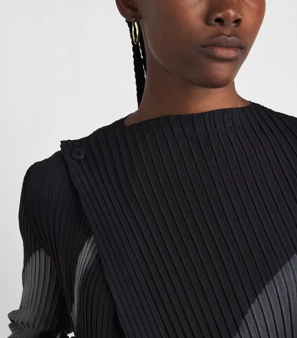 Issey Miyake Hands Of Lover Pleats Cardigan - Black