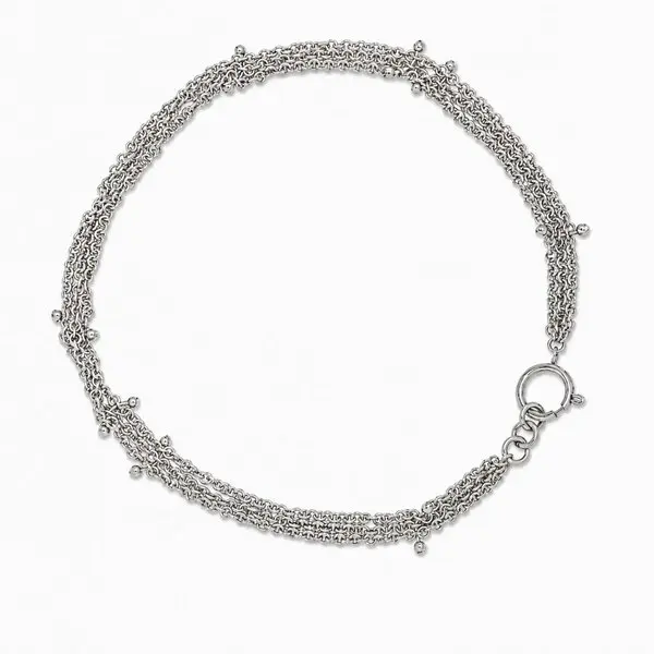 KIREI Ripple Steel Multi-chain Necklace