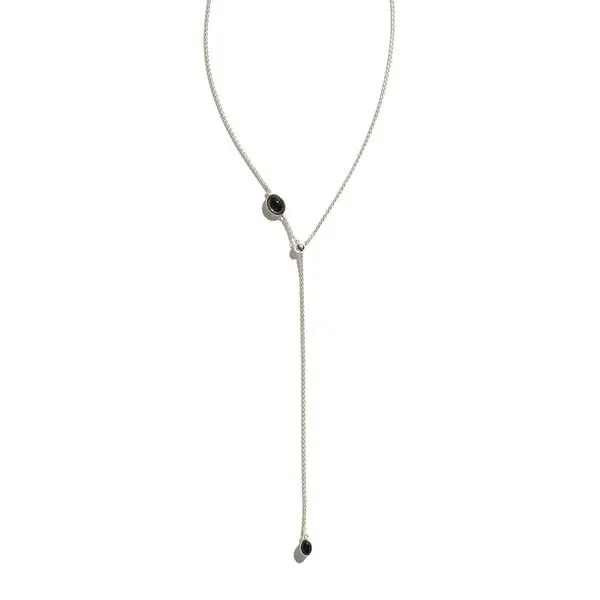 STONE FRUIT Baby Bolo Necklace - Silver