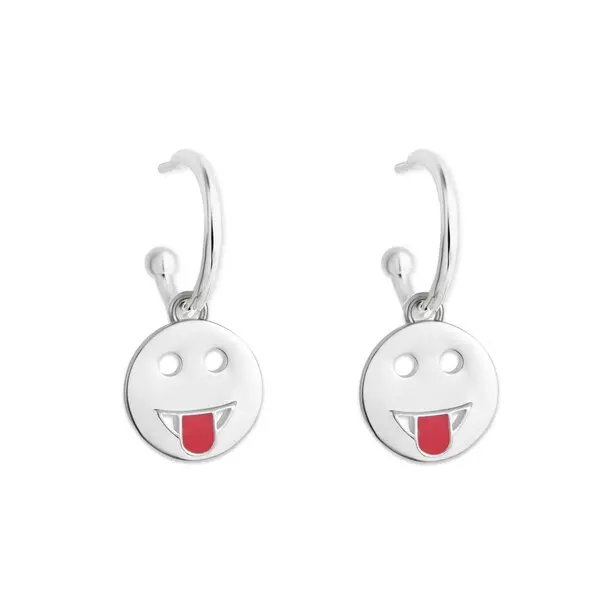 TOOLALLY Mood Hoops Sterling Cheeky