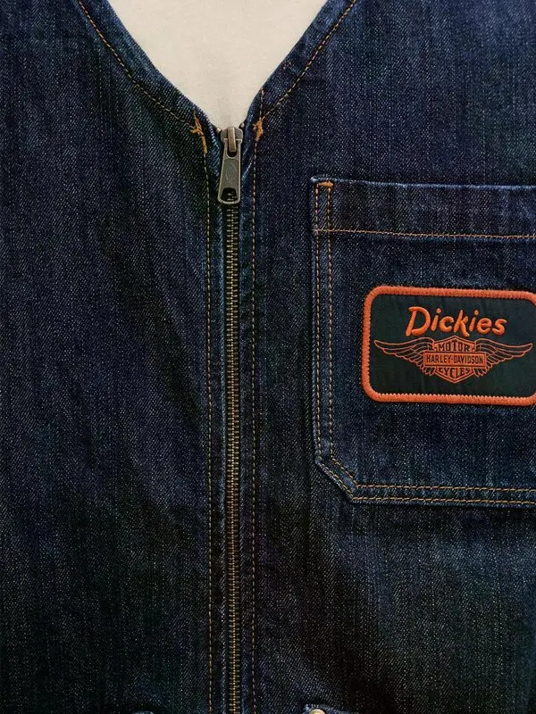 Dickies Logo-patch Zip-up Gilet