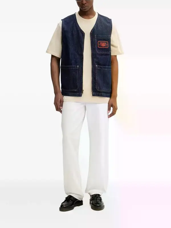 Dickies Logo-patch Zip-up Gilet