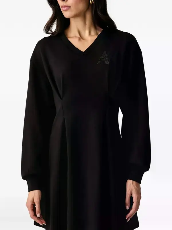 Armani Exchange Pleated Mini Dress