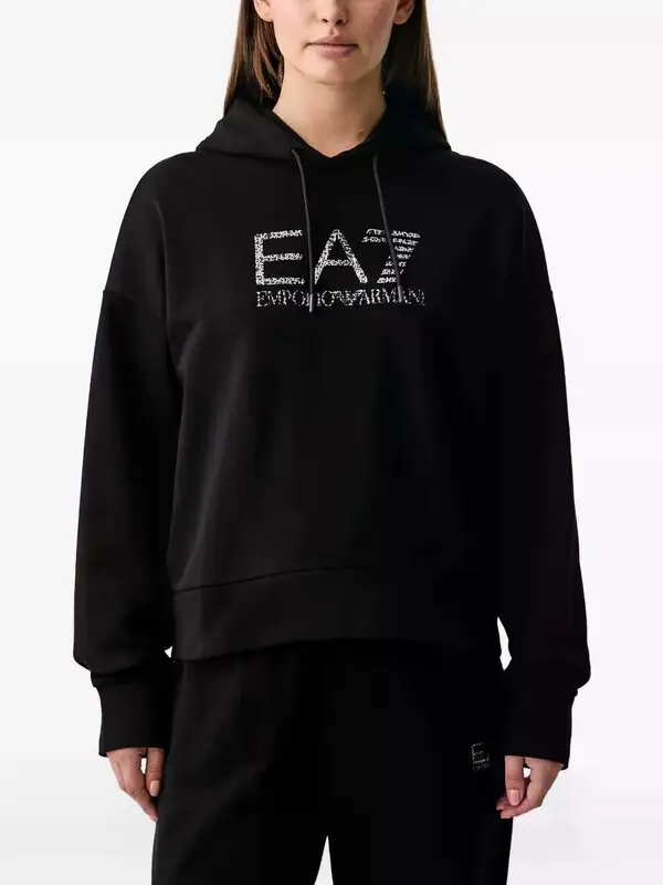 EA7 Logo-print Hoodie