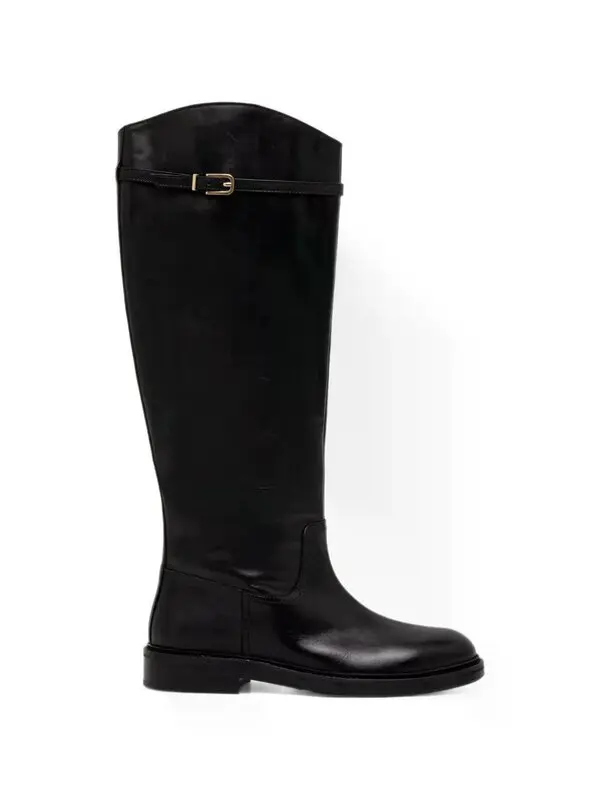 BILLI BI B1277 Buckle-detail Leather Boots