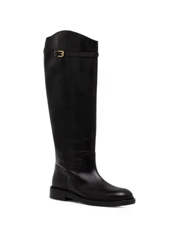 BILLI BI B1277 Buckle-detail Leather Boots