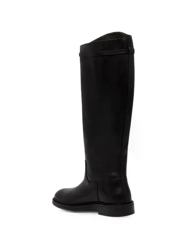 BILLI BI B1277 Buckle-detail Leather Boots