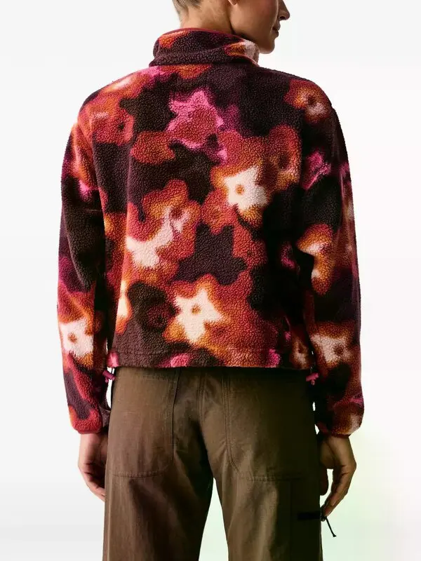 Columbia Helvetia Ii Abstract-print Fleece Sweater - Red