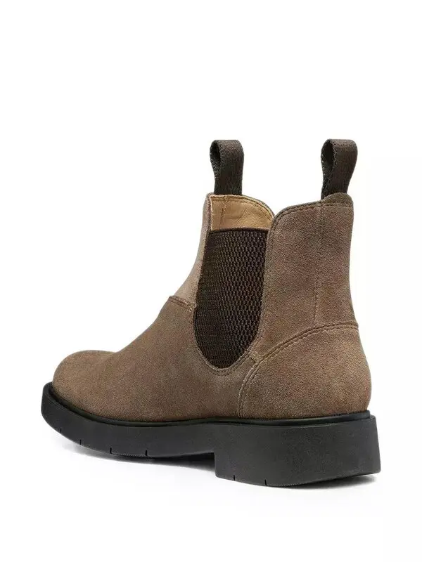 Geox Spherica Ec1 B Suede Chelsea Boots - Brown