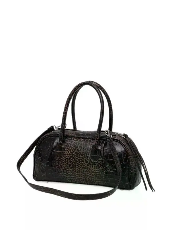 GESTUZ Croc-effect Leather Tote Bag