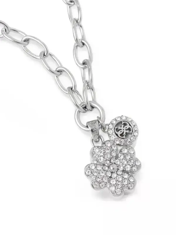 Guess Love Bites Crystal-embellished Flower-pendant Necklace
