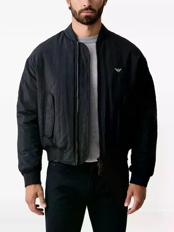 Emporio Armani Logo-patch Bomber Jacket