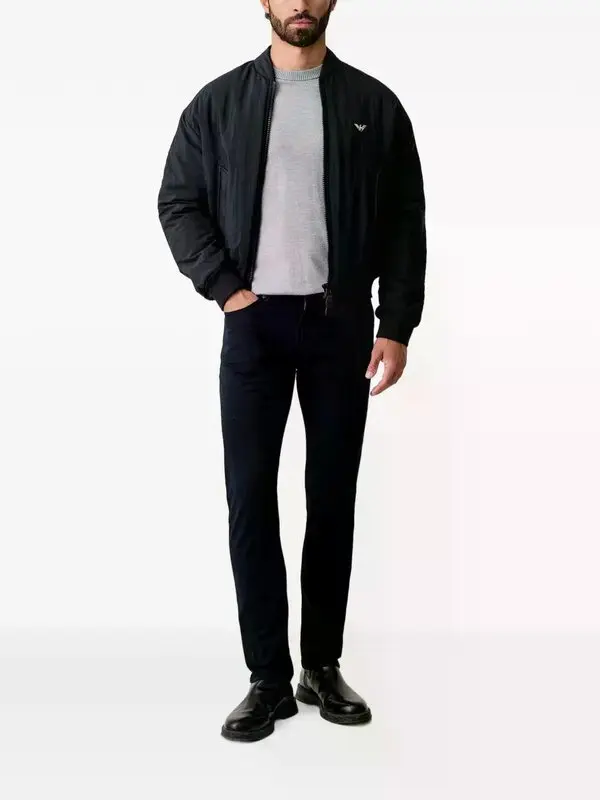 Emporio Armani Logo-patch Bomber Jacket