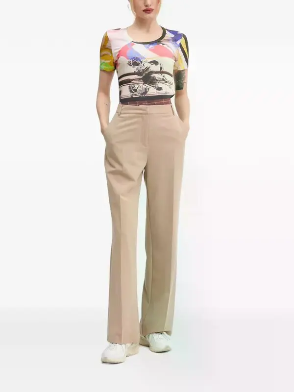 Desigual Collage Graphic-print T-shirt - Neutrals